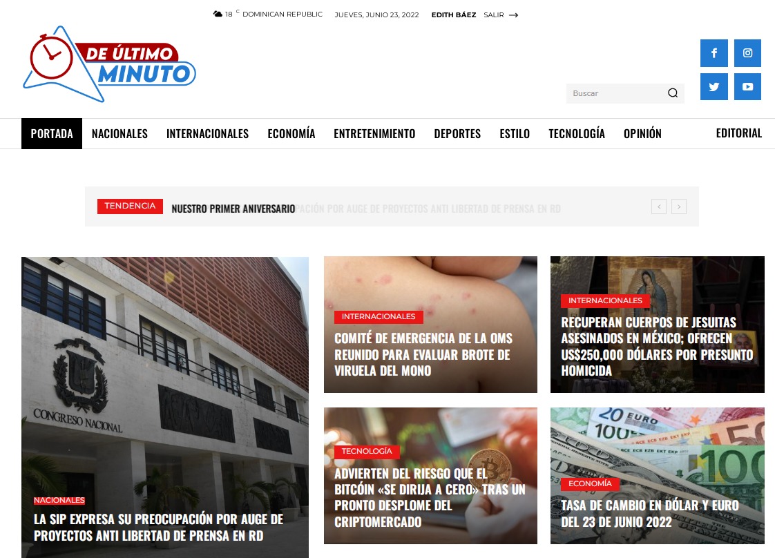 De Último Minuto celebra su primer año siendo el "Periódico de la ...