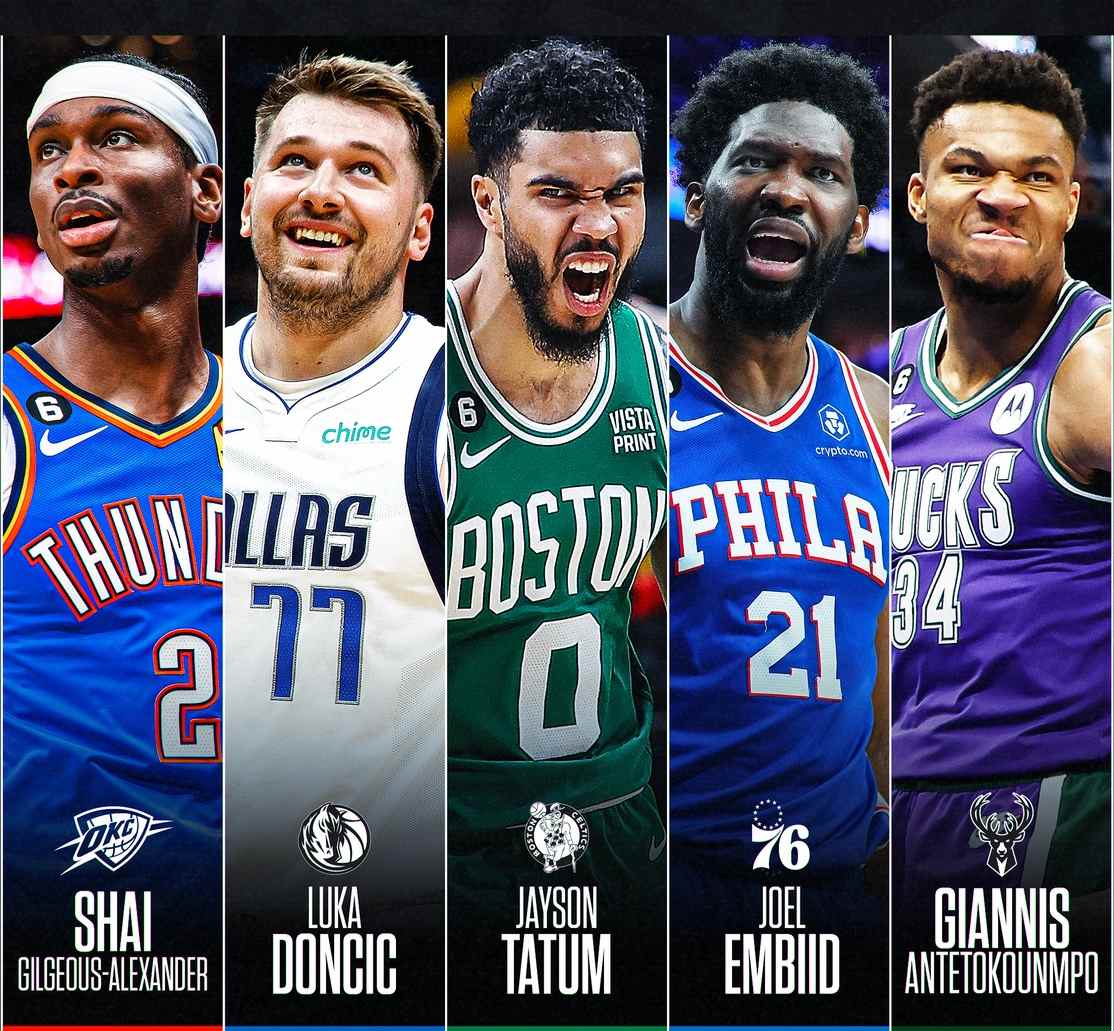 Antetokounmpo, Doncic, Embiid, Tatum y Gilgeous-Alexander, el quinteto ...