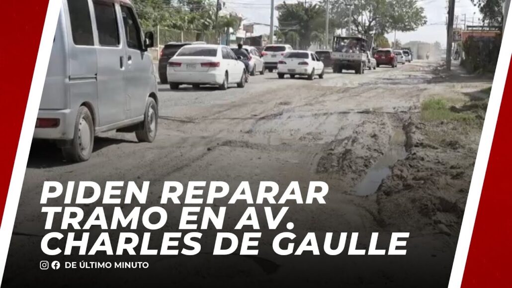 Tramo deteriorado de la avenida Charles de Gaulle provoca tapones y ...