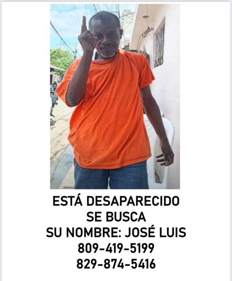 Buscan a José Luis De La Rosa, desaparecido desde hace días