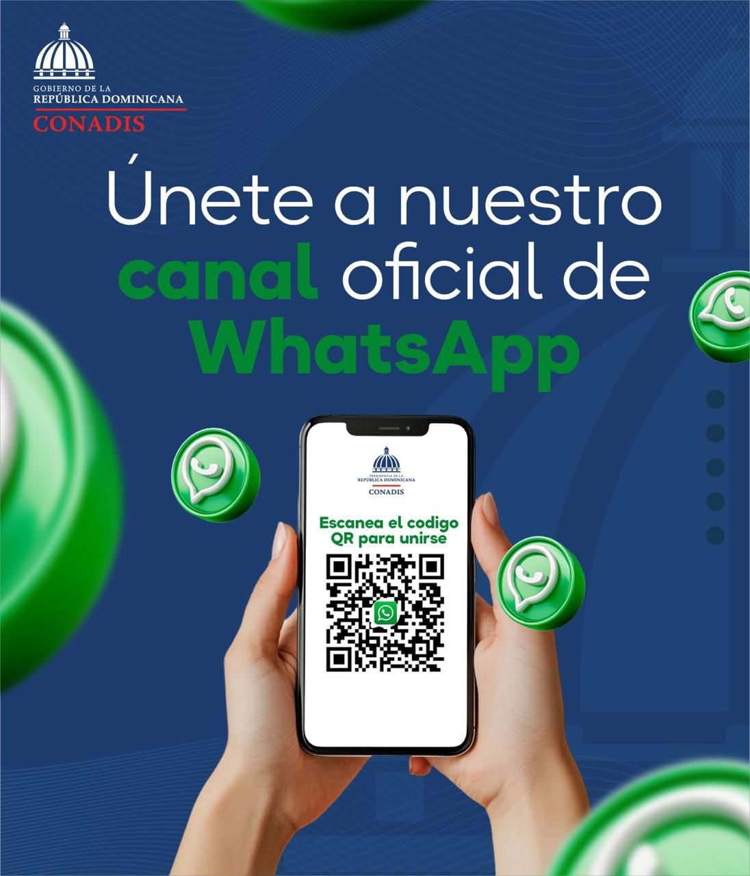 CONADIS presenta su canal oficial de WhatsApp
