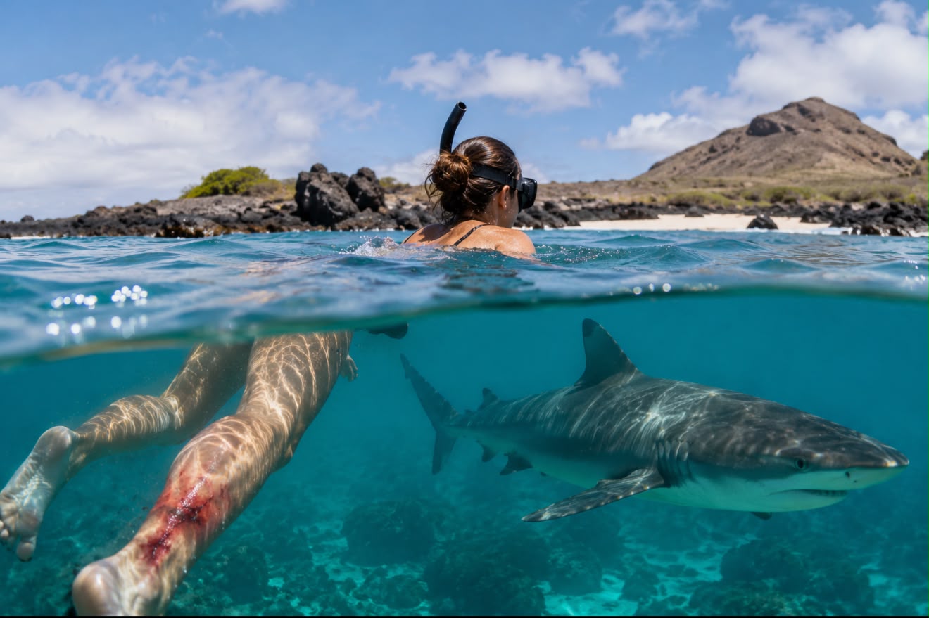 Un tiburón ataca a una turista australiana en una pierna